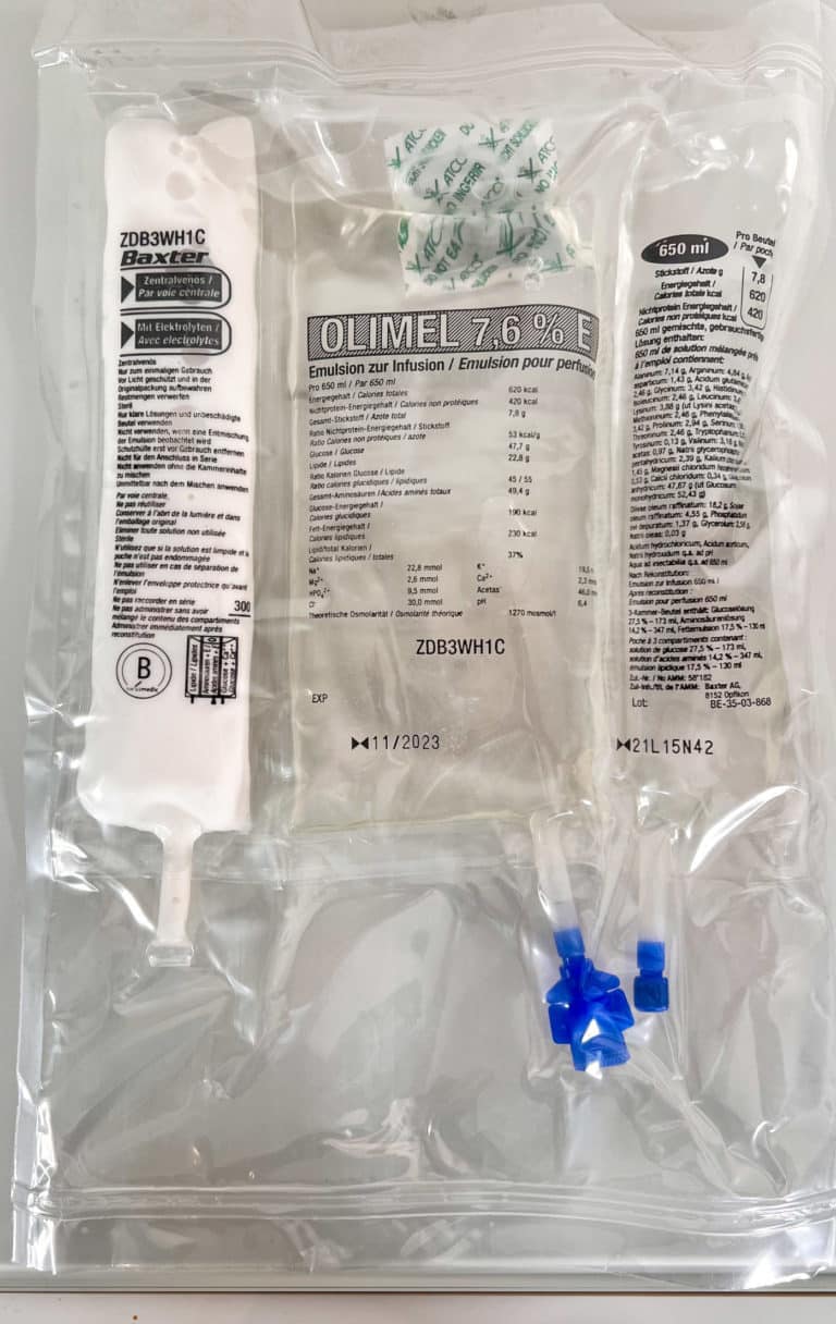 Nutrition parentérale, nutrition artificielle intraveineuse